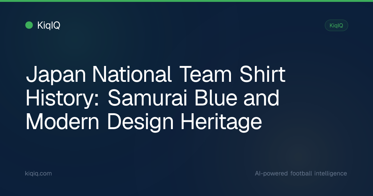 Japan National Team Shirt History: Samurai Blue and Modern Design ...